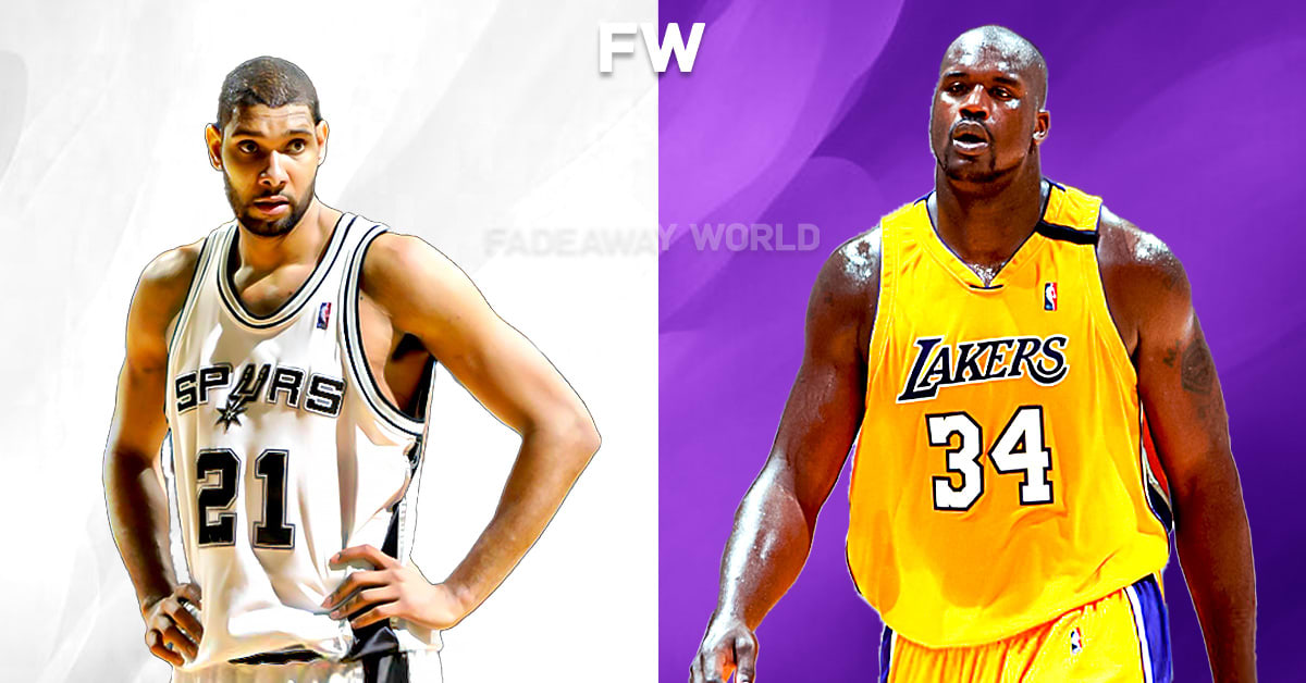 NBA Fans Select Tim Duncan Over Shaquille O'Neal On The All-Time List ... NBA Fans Select Tim Duncan Over Shaquille O'Neal On The All-Time List ...
