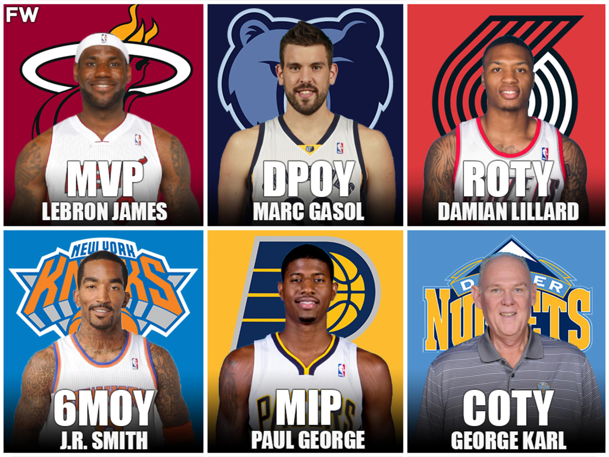 2013 NBA Award Winners LeBron James Nearly Wins The Triple Crown Fadeaway World