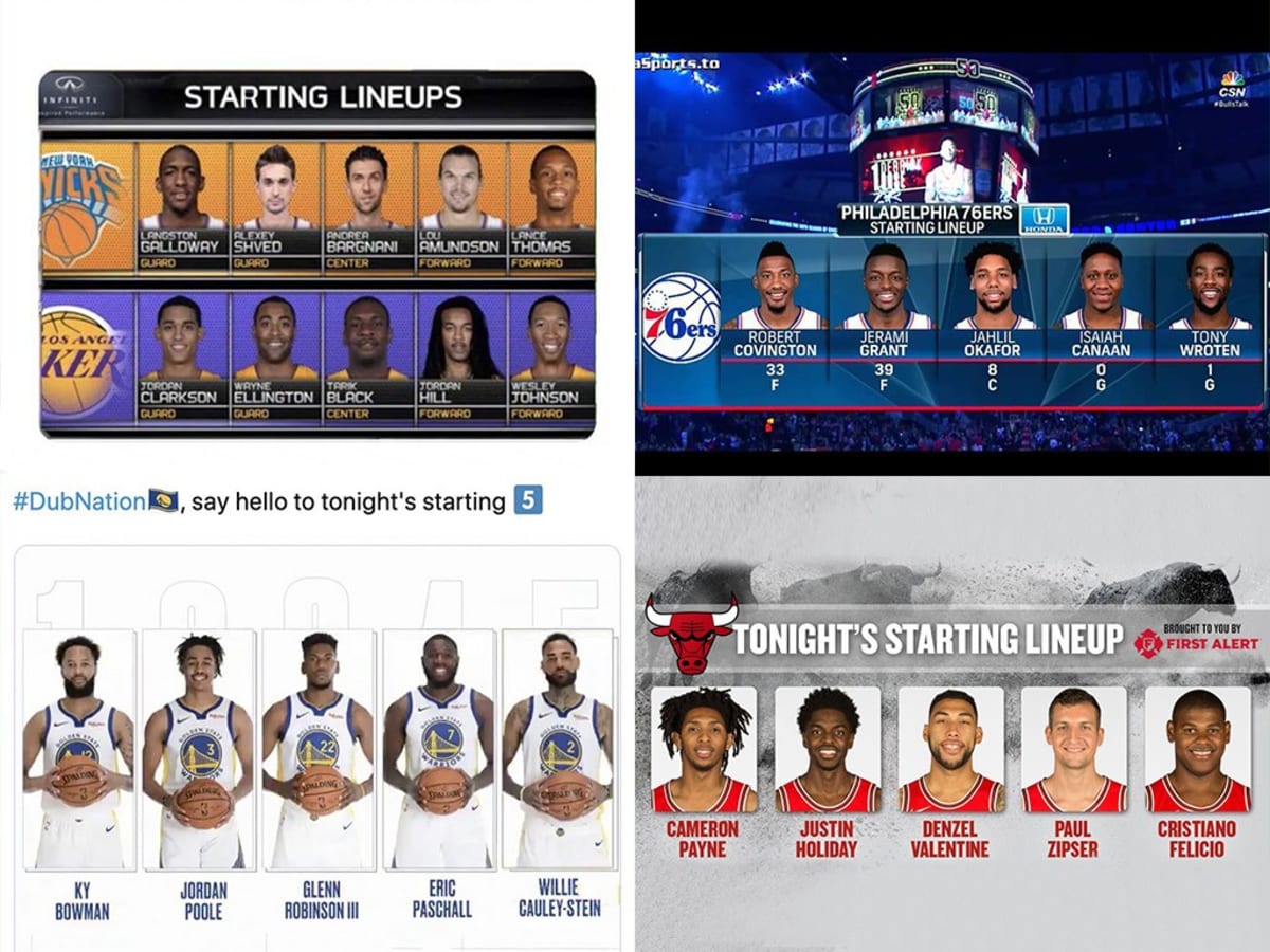 Nba starting lineups tonight store