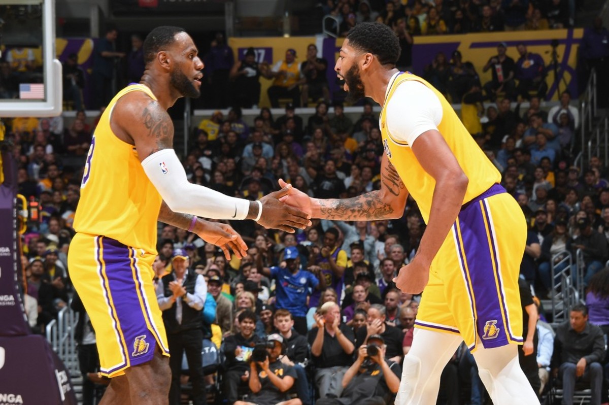 LeBron James Hilariously Asks Fans To Check On Anthony Davis After ... LeBron James Hilariously Asks Fans To Check On Anthony Davis After ...