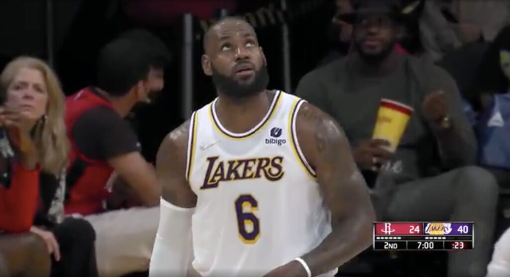 NBA Fans React To LeBron James Look-Alike In The Crowd During Los ...