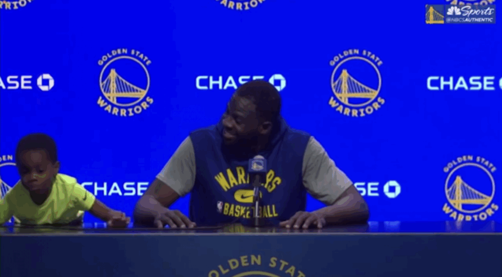 Video: Draymond Jr. Takes Over Draymond Green's Press Conference ...