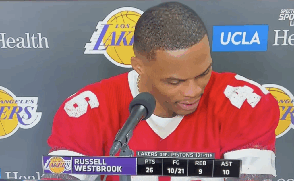 Russell Westbrook's Epic Reaction After Finding Out He Got a Tech For ...