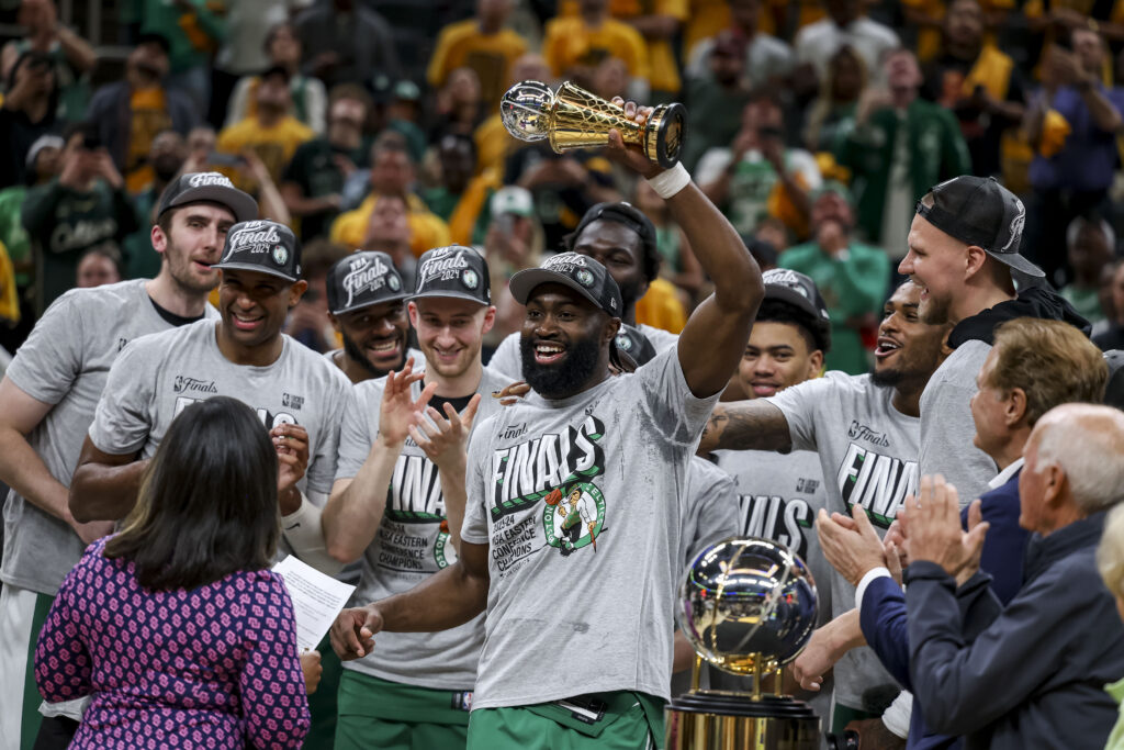 LeBron James Praises Jaylen Brown After Winning Eastern Conference ...