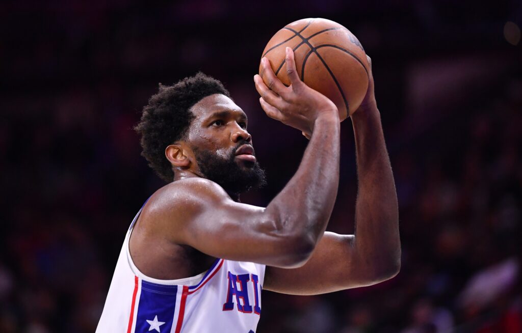 Joel Embiid Bizarrely Flopped After Taking A Free Throw When No One ...