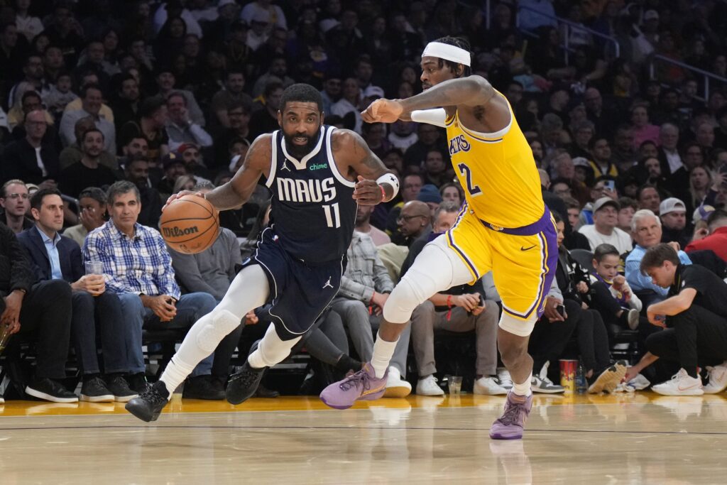 Kyrie Irving Changes His X Profile To Lakers' Colors Amid Mavericks ...