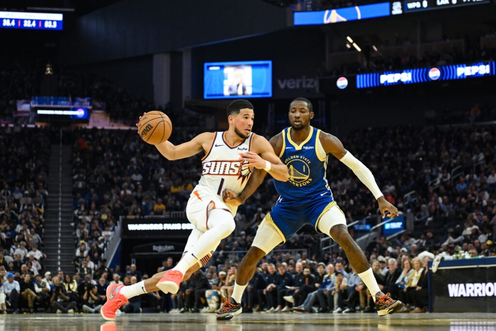 NBA Player Ratings: Stephen Curry And Moses Moody Outduel Devin Booker ...